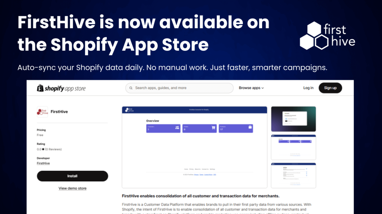 Turn Shopify Data Into Smarter Campaigns with FirstHive - FirstHive Marketing Technology Blog